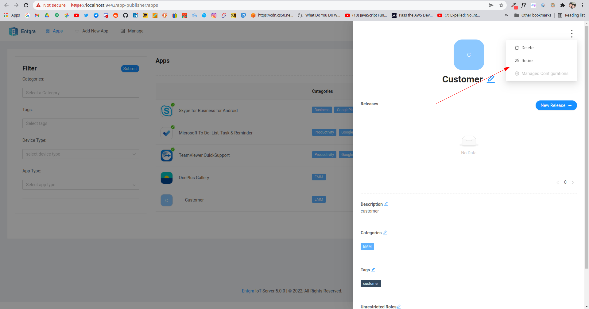 Bug #9239: Hiding an app in publisher results in inaccurate pagination - Backlog - Entgra.io